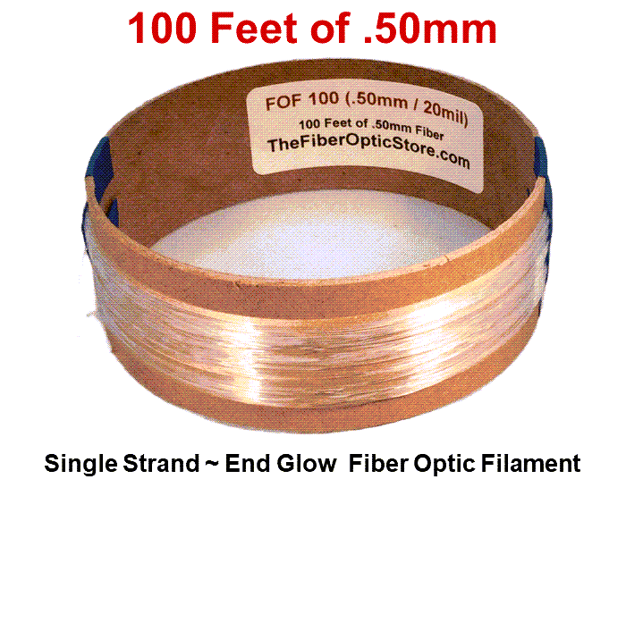 0.50mm Single Strand End Glow Fiber Optic Filament – The Fiber Optic Store