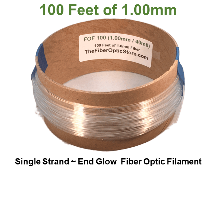 1.00mm Single Strand End Glow Fiber Optic Filament – The Fiber Optic Store