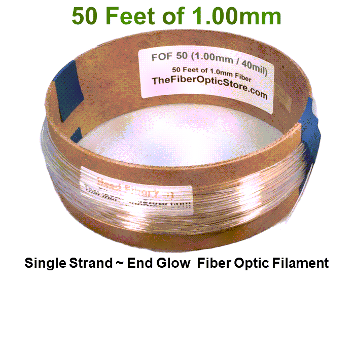 1.00mm Single Strand End Glow Fiber Optic Filament – The Fiber Optic Store